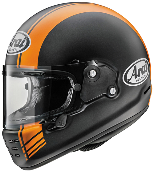 Max MC Direct Arai Rapide Neo Helmet Base Orange Arai Fullface